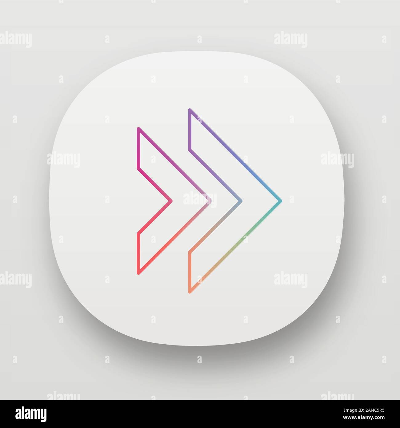 Double arrow app icon. Rewinding button. Navigation pointer. Next ... Double arrow app icon. Rewinding button. Navigation pointer. Next ...