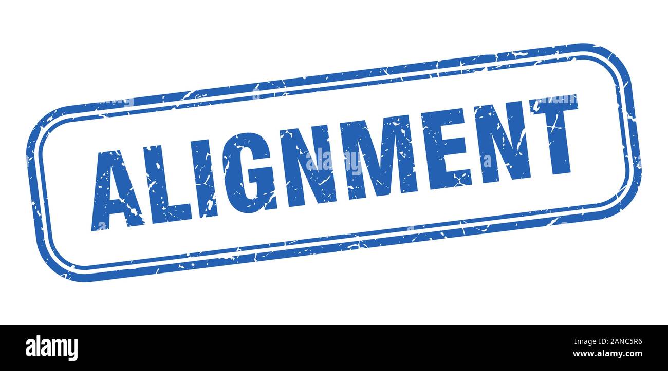 alignment stamp. alignment square grunge blue sign Stock Vector Image ...