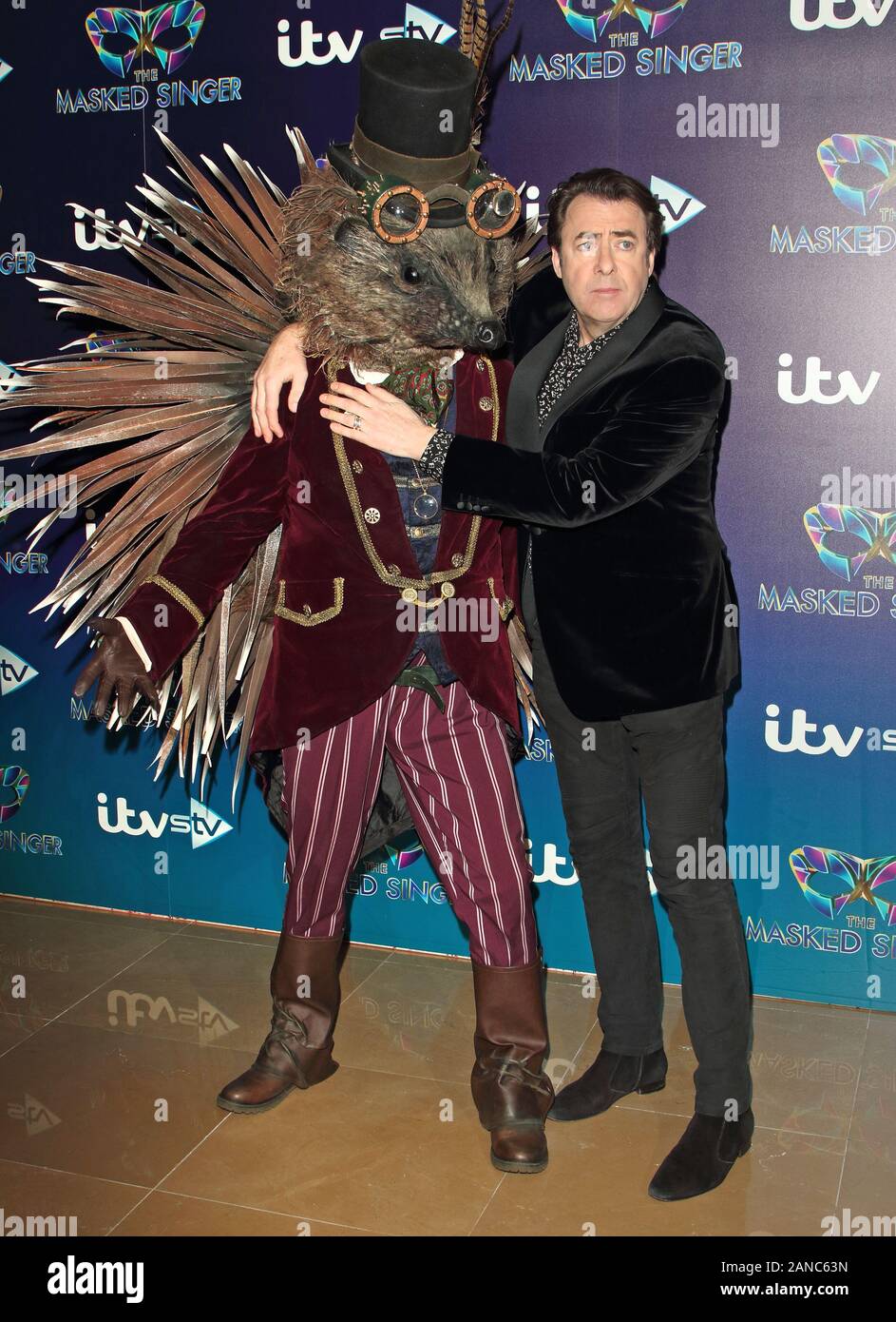 London, UK. Jonathan Ross at The Masked Singer TV show Launch photocall ...