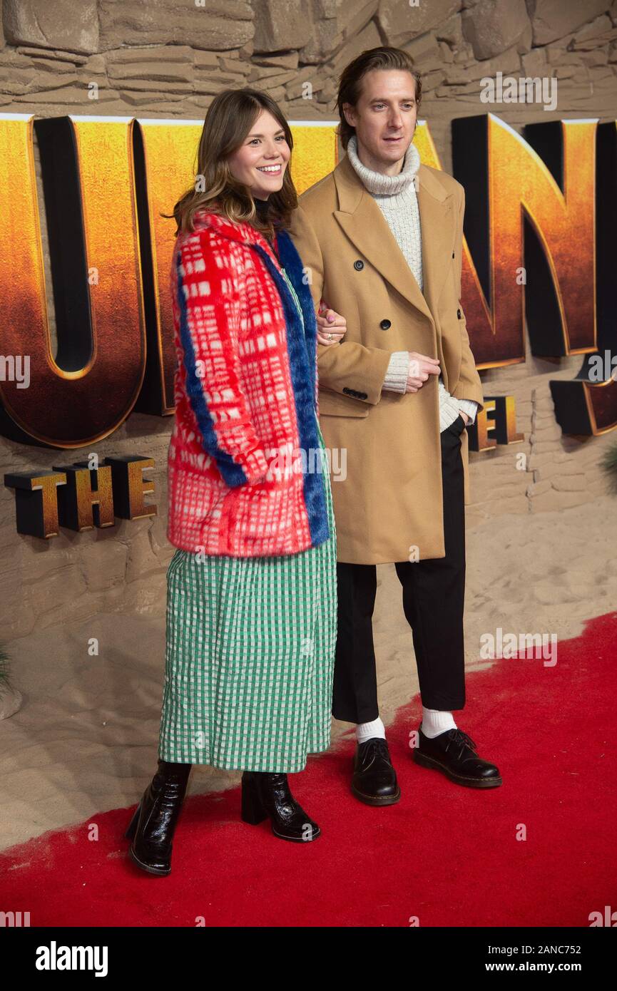 London, UK. Arthur Darvill, Ines De Clercq at Jumanji:The Next Level UK ...