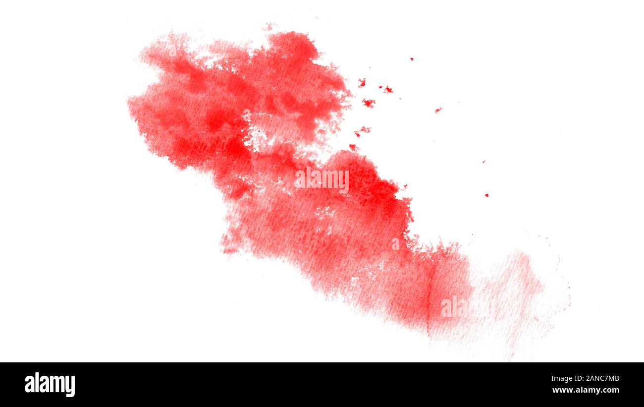 Abstract red watercolor texture. Red brush background Stock Photo - Alamy