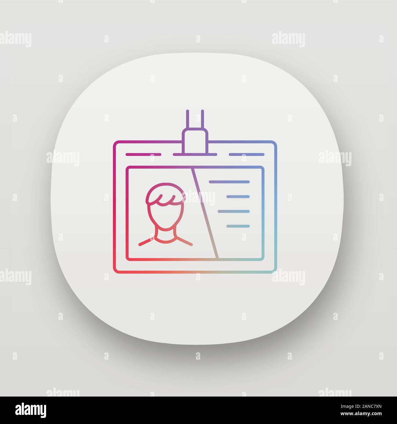Id Tag Identification Document App Icon Uiux User Interface Web Or