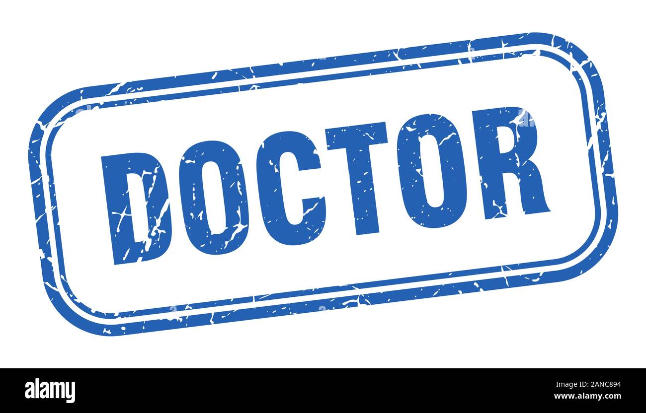 Doctor square stamp grunge hi-res stock photography and images - Alamy