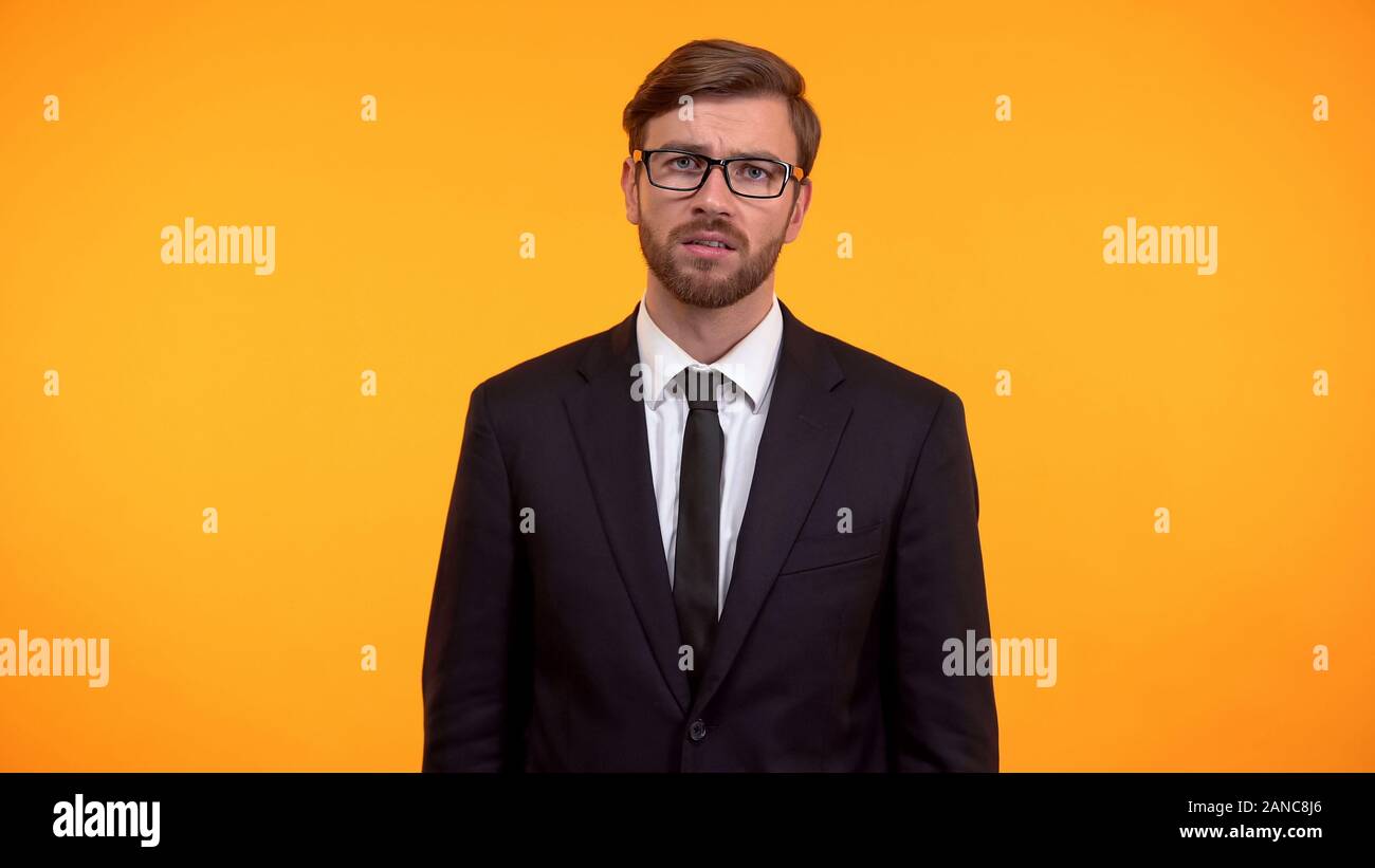 Sad manager feeling sad being ignored, psychological problem ...