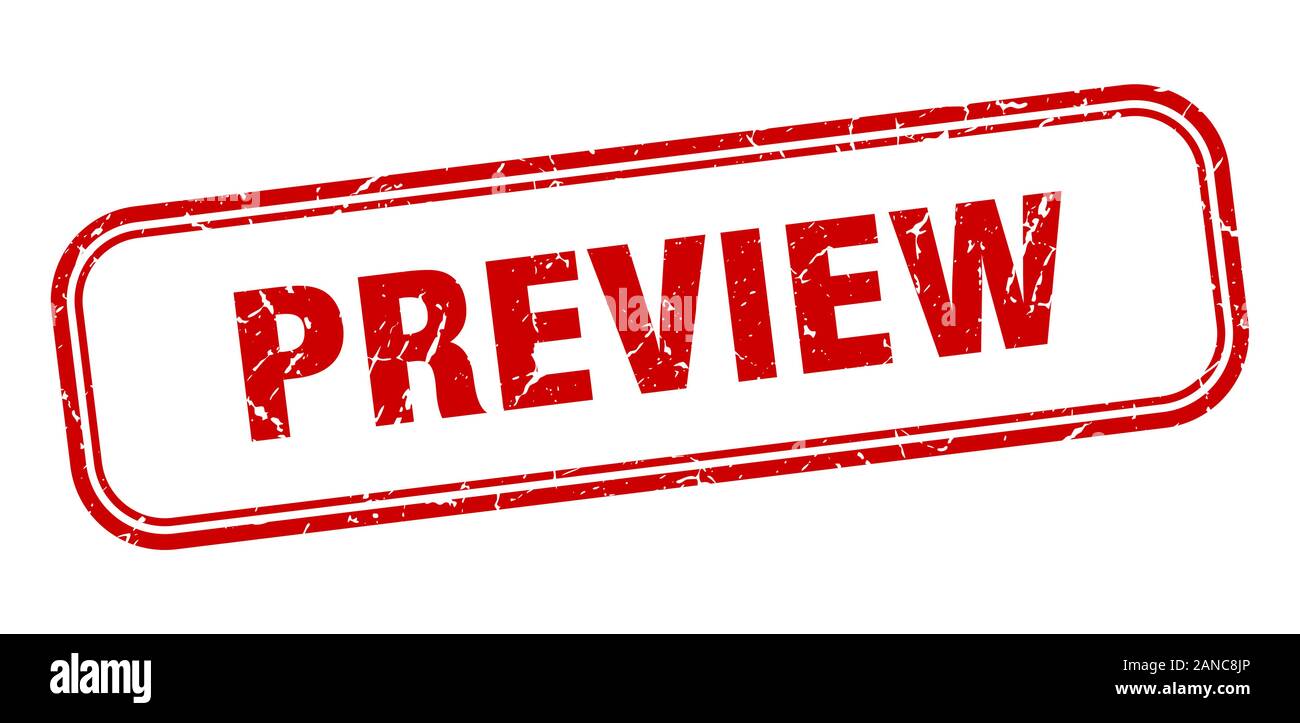 preview stamp. preview square grunge red sign Stock Vector Image & Art ...