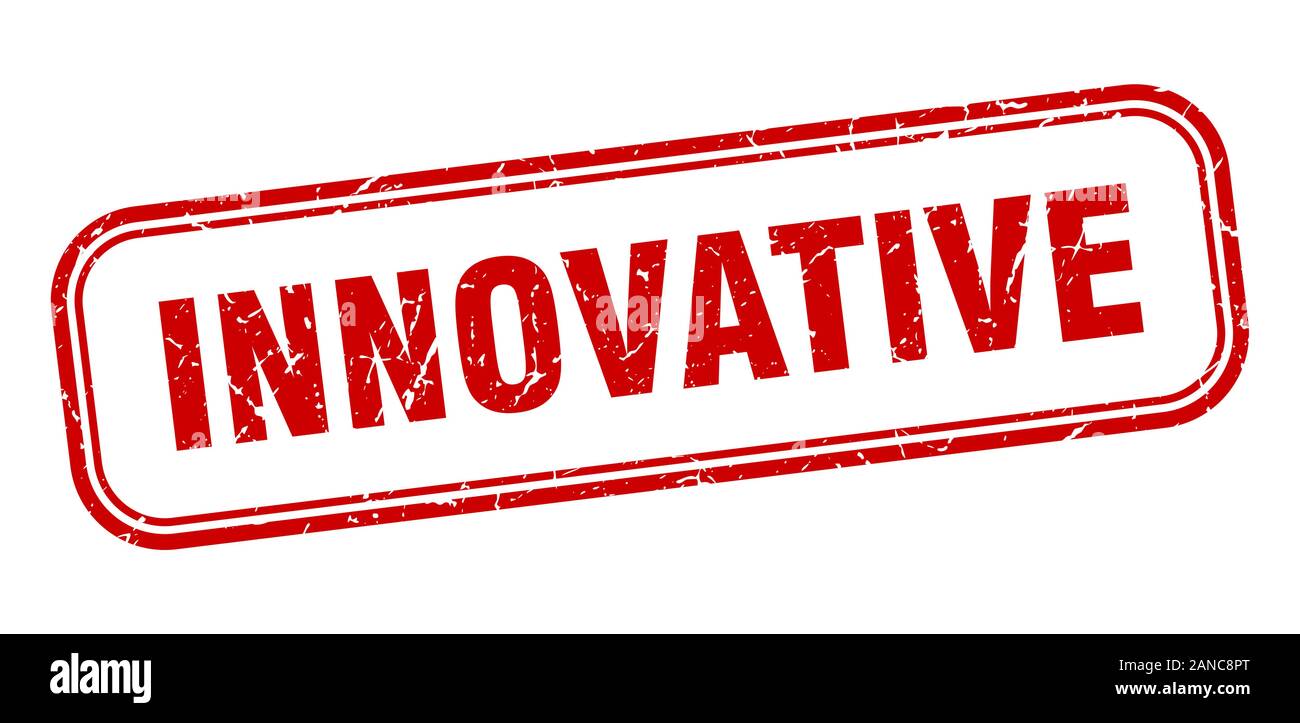 innovative stamp. innovative square grunge red sign Stock Vector Image ...