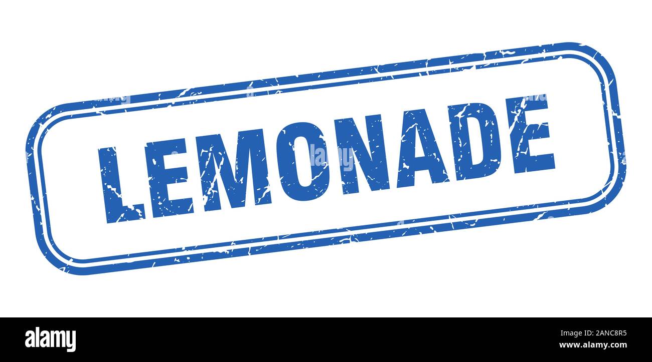 lemonade stamp. lemonade square grunge blue sign Stock Vector Image ...
