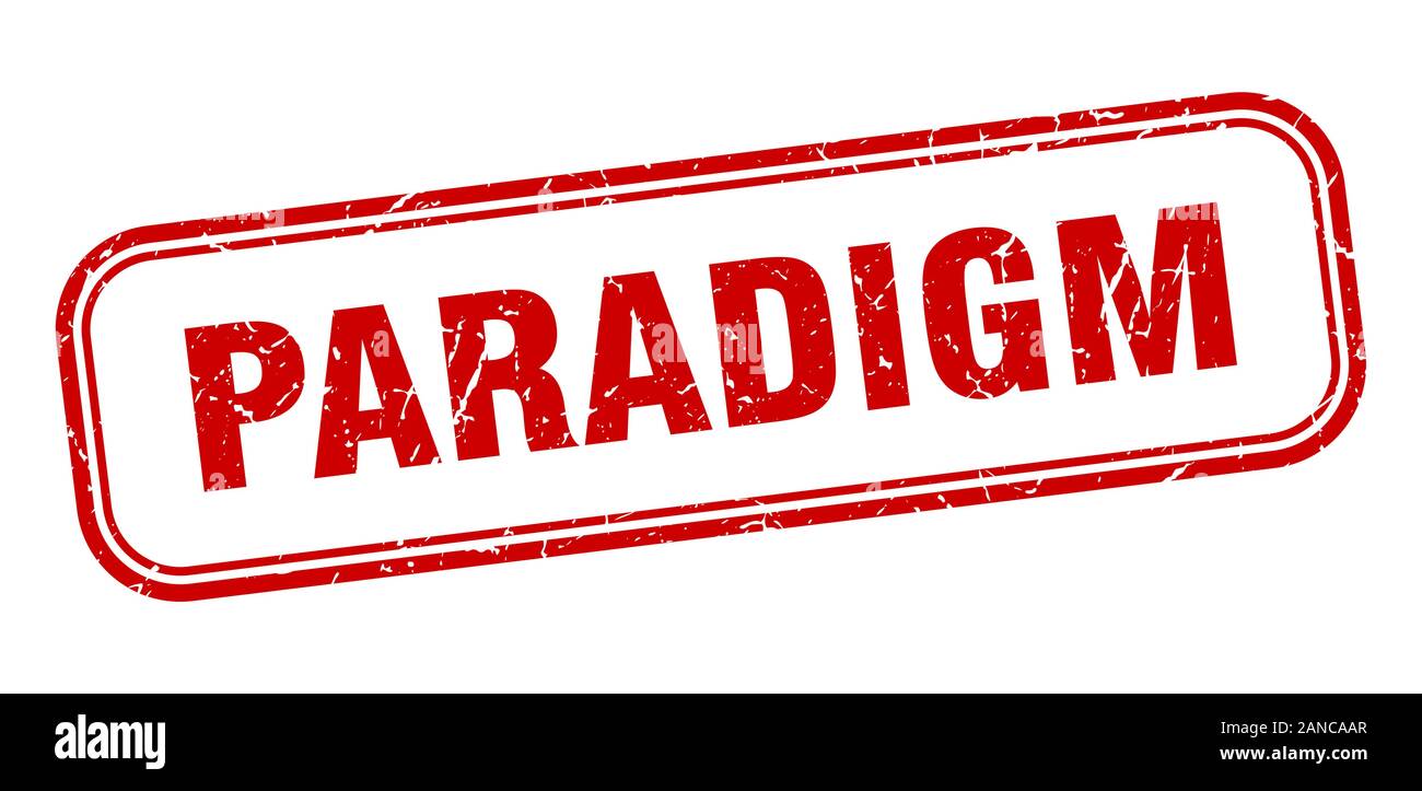 paradigm stamp. paradigm square grunge red sign Stock Vector Image ...
