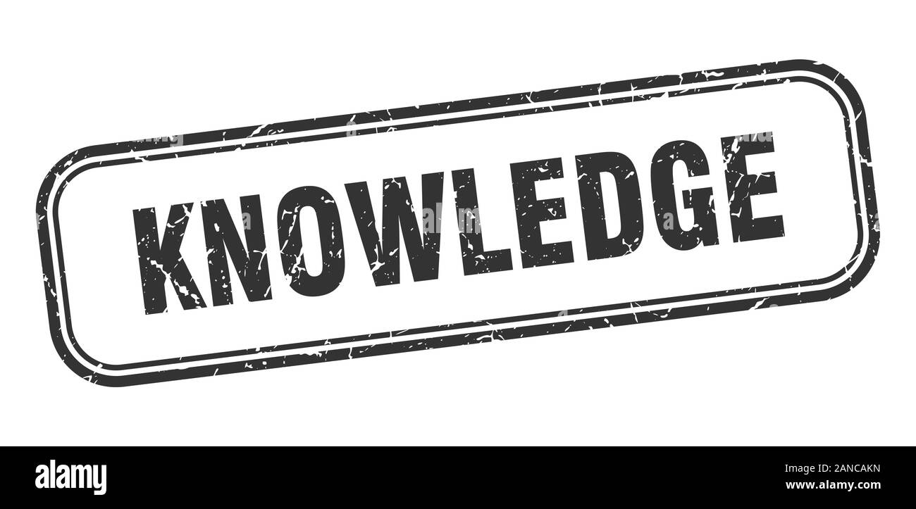 knowledge stamp. knowledge square grunge black sign Stock Vector Image ...