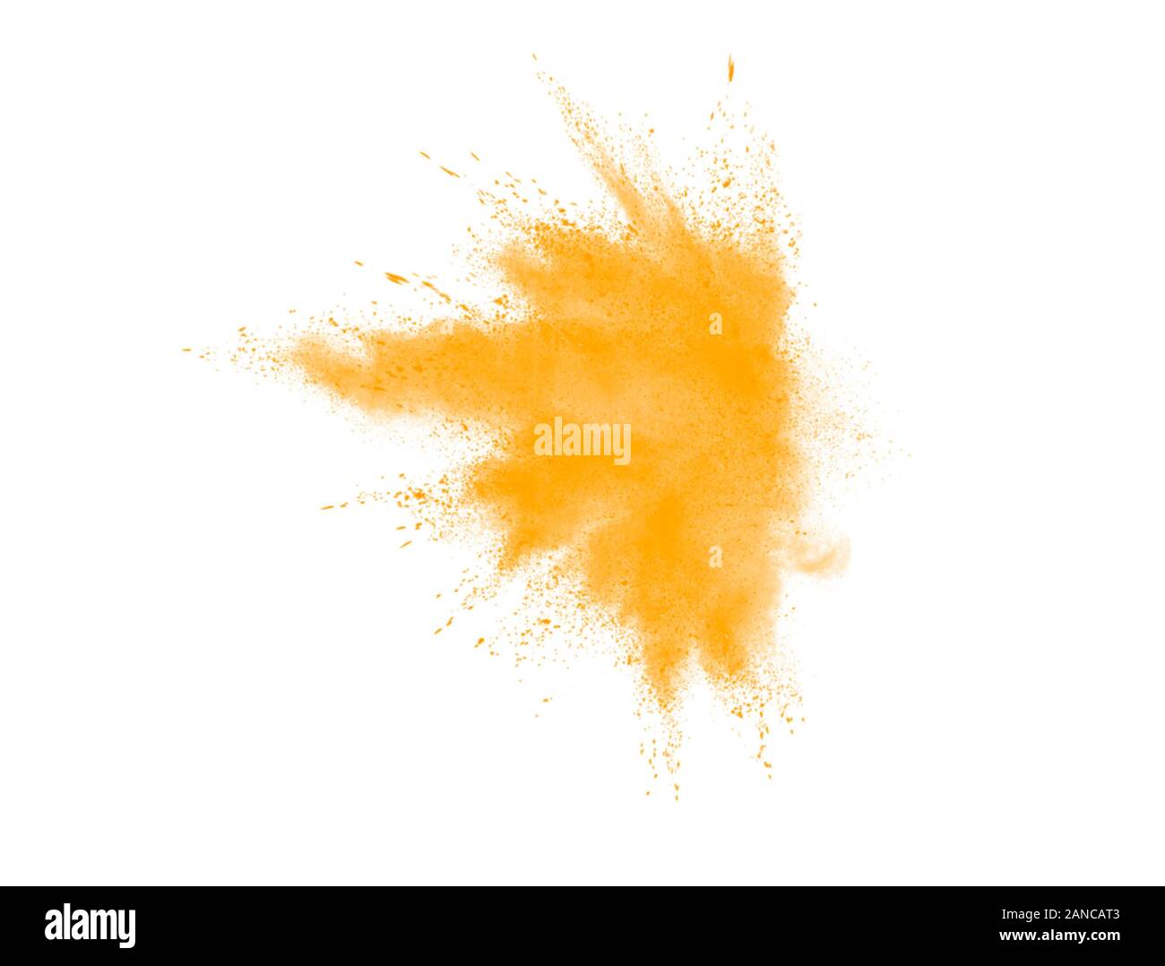 Abstract yellow explosion in motion. Beautiful yellow splash brush ...