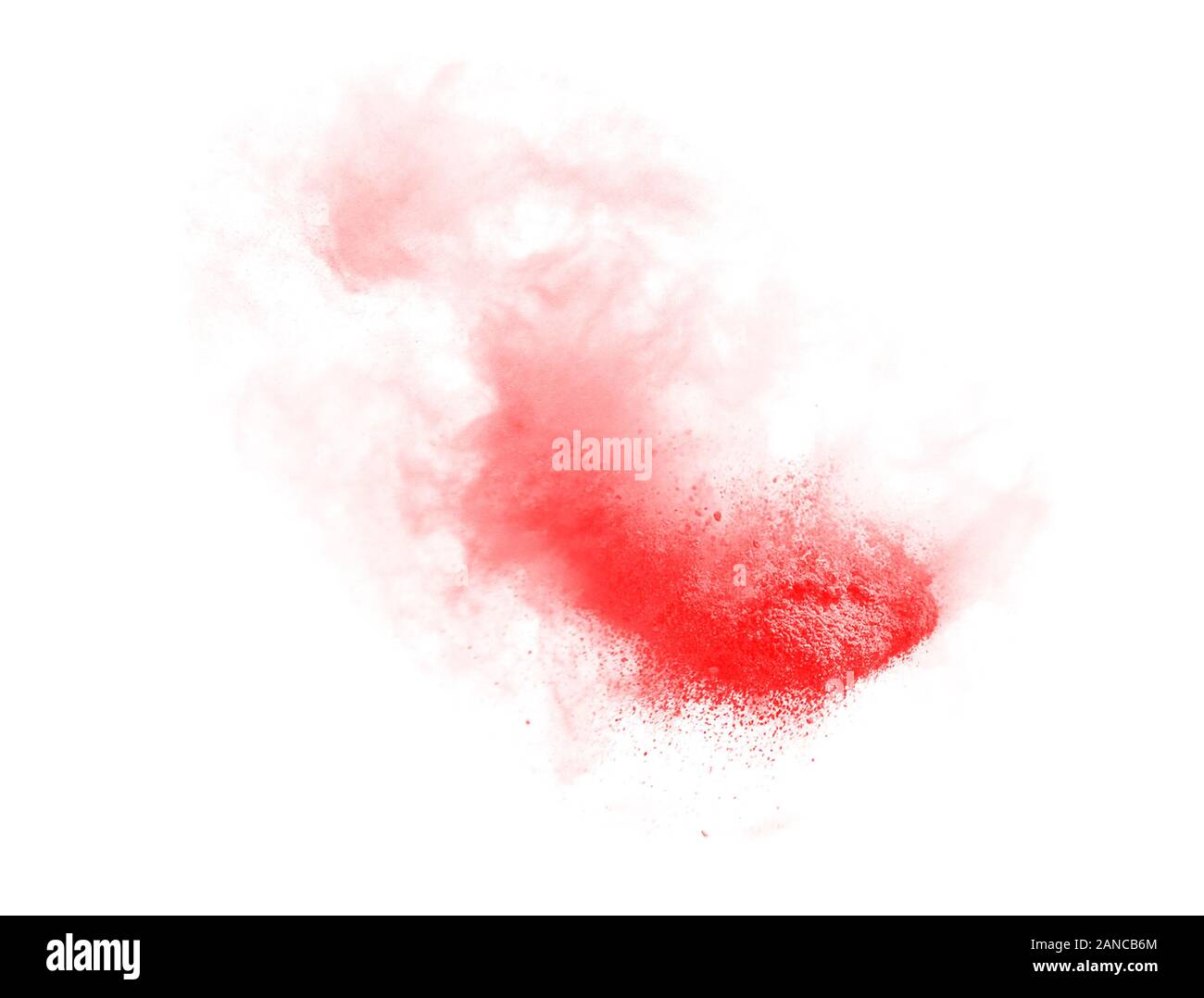 Beautiful red splash brush. Red paint texture Stock Photo - Alamy