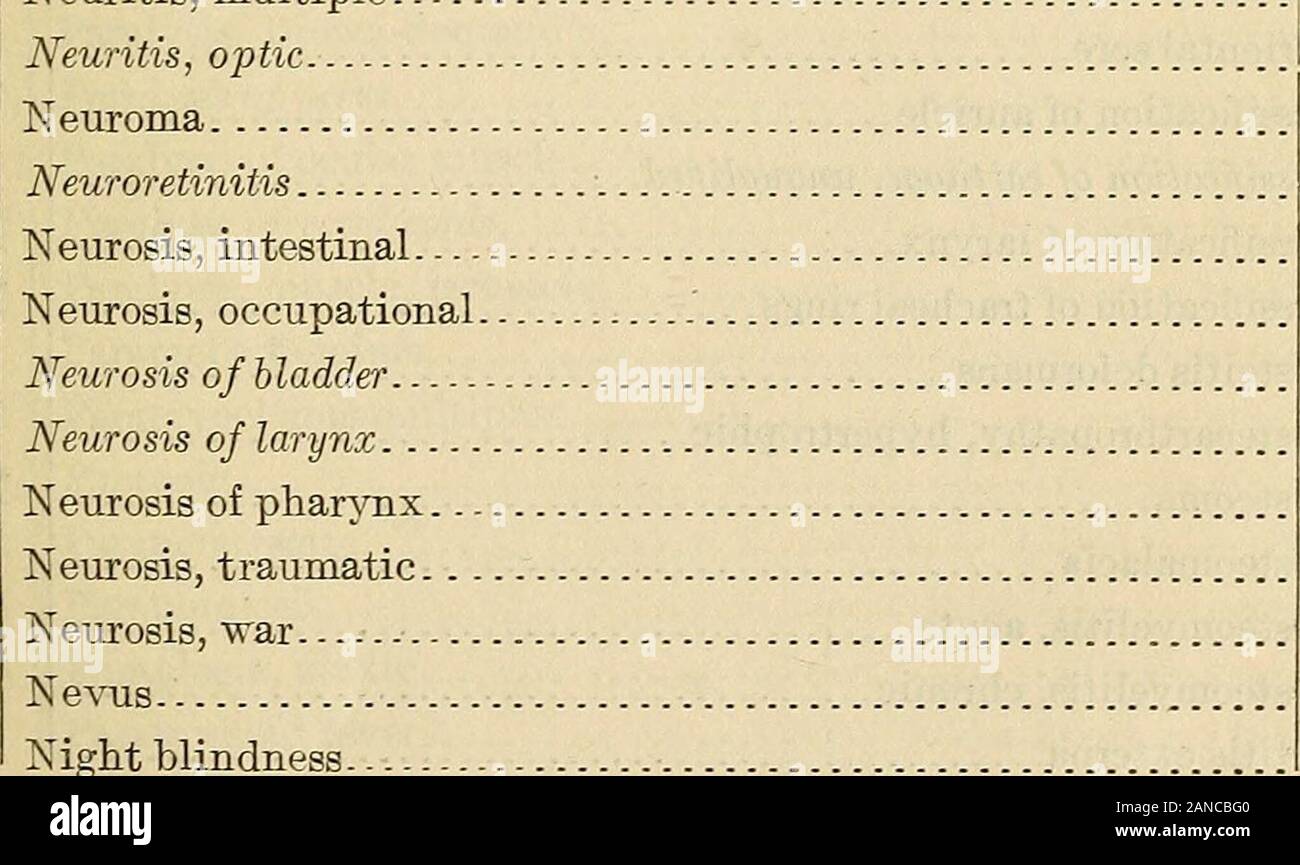 Nomenclature of diseases and injuries, list of grades and rates and ...