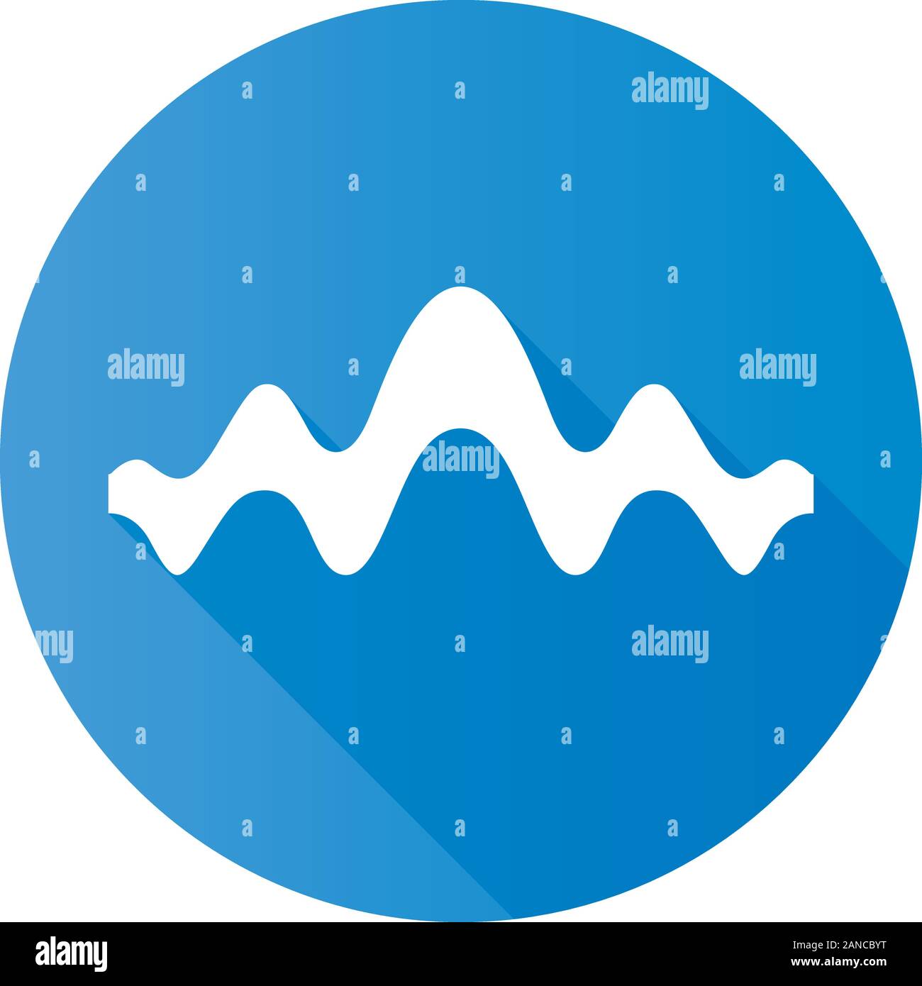 Flowing wavy lines glyph Cut Out Stock Images & Pictures - Alamy