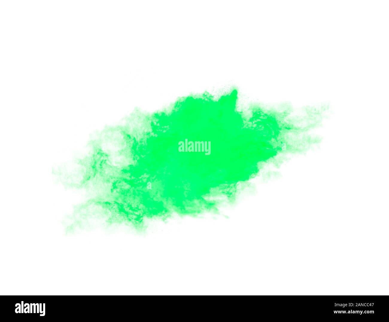 Beautiful green paint splash isolated on white. Green paint background ...