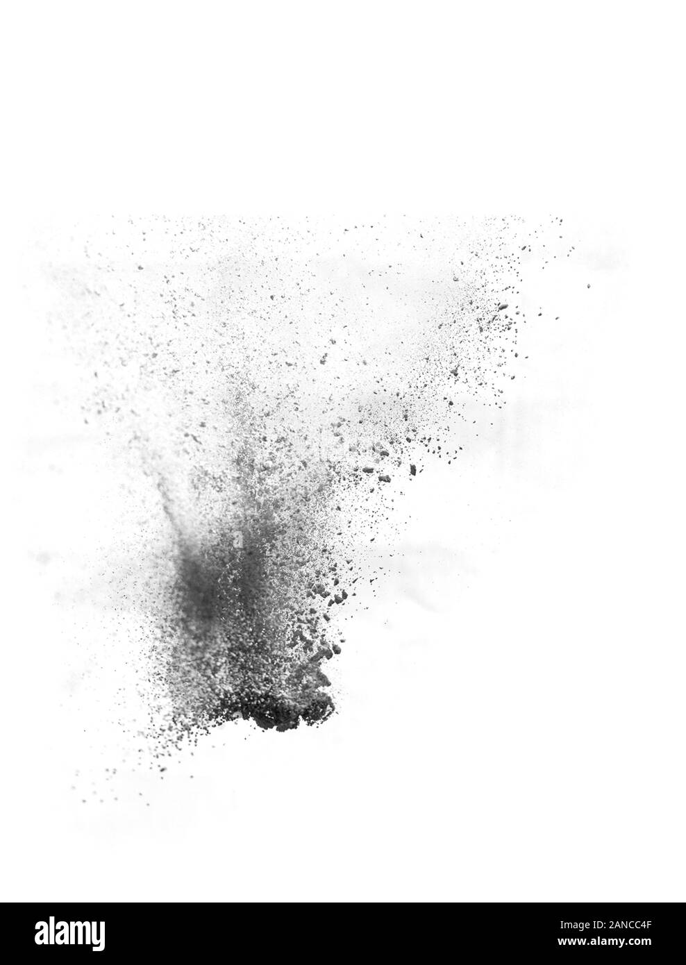 Powder Explosion On White Black and White Stock Photos & Images - Alamy