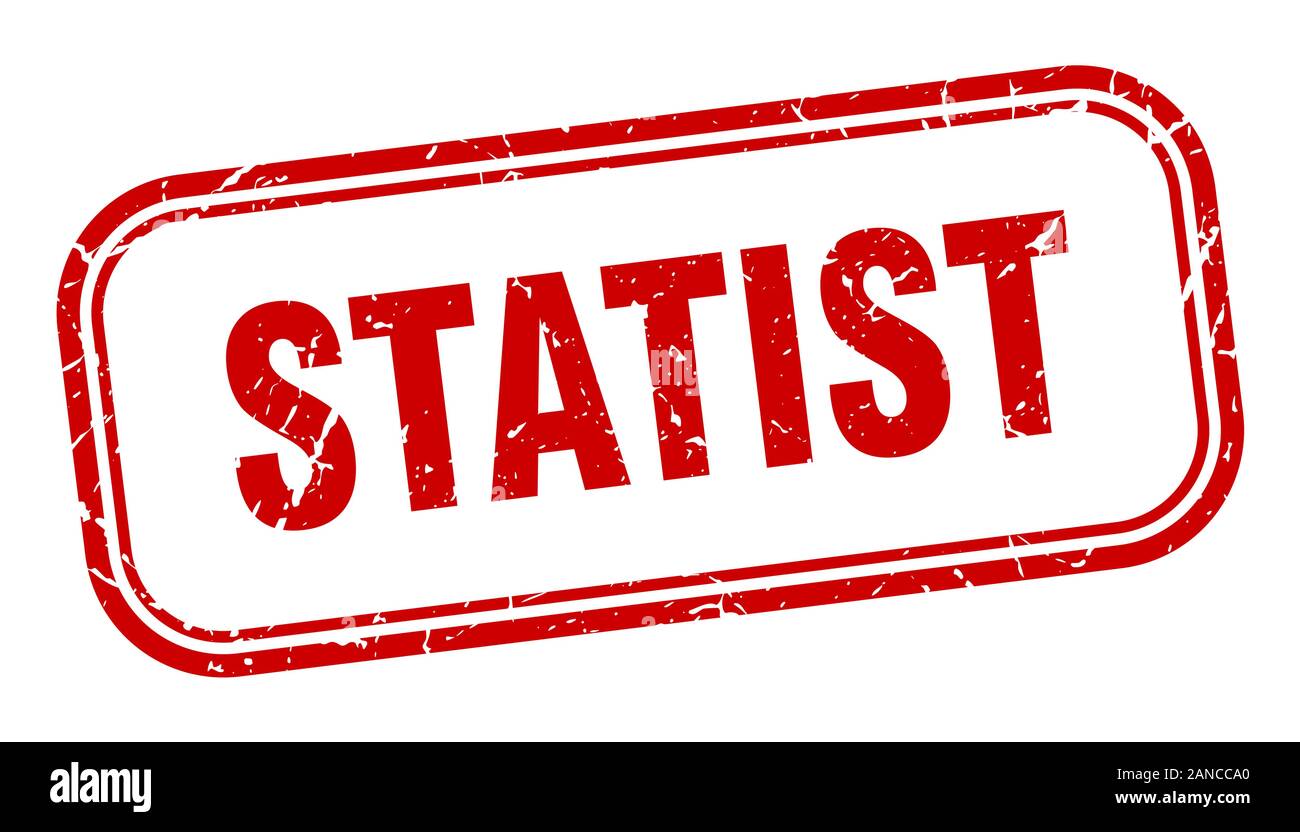 statist stamp. statist square grunge red sign Stock Vector Image & Art ...