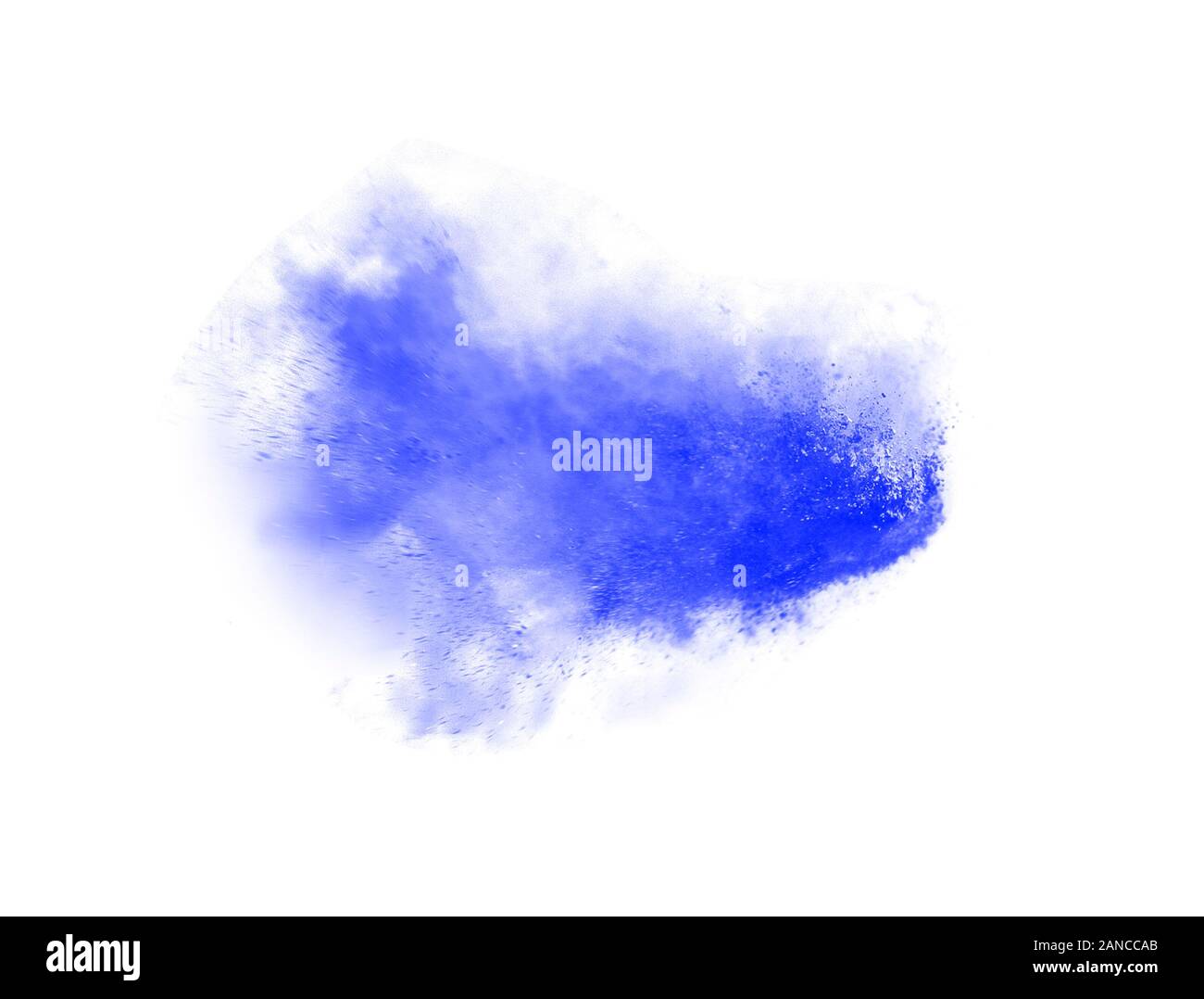 Blue paint splash in motion isolated on white background Stock Photo ...