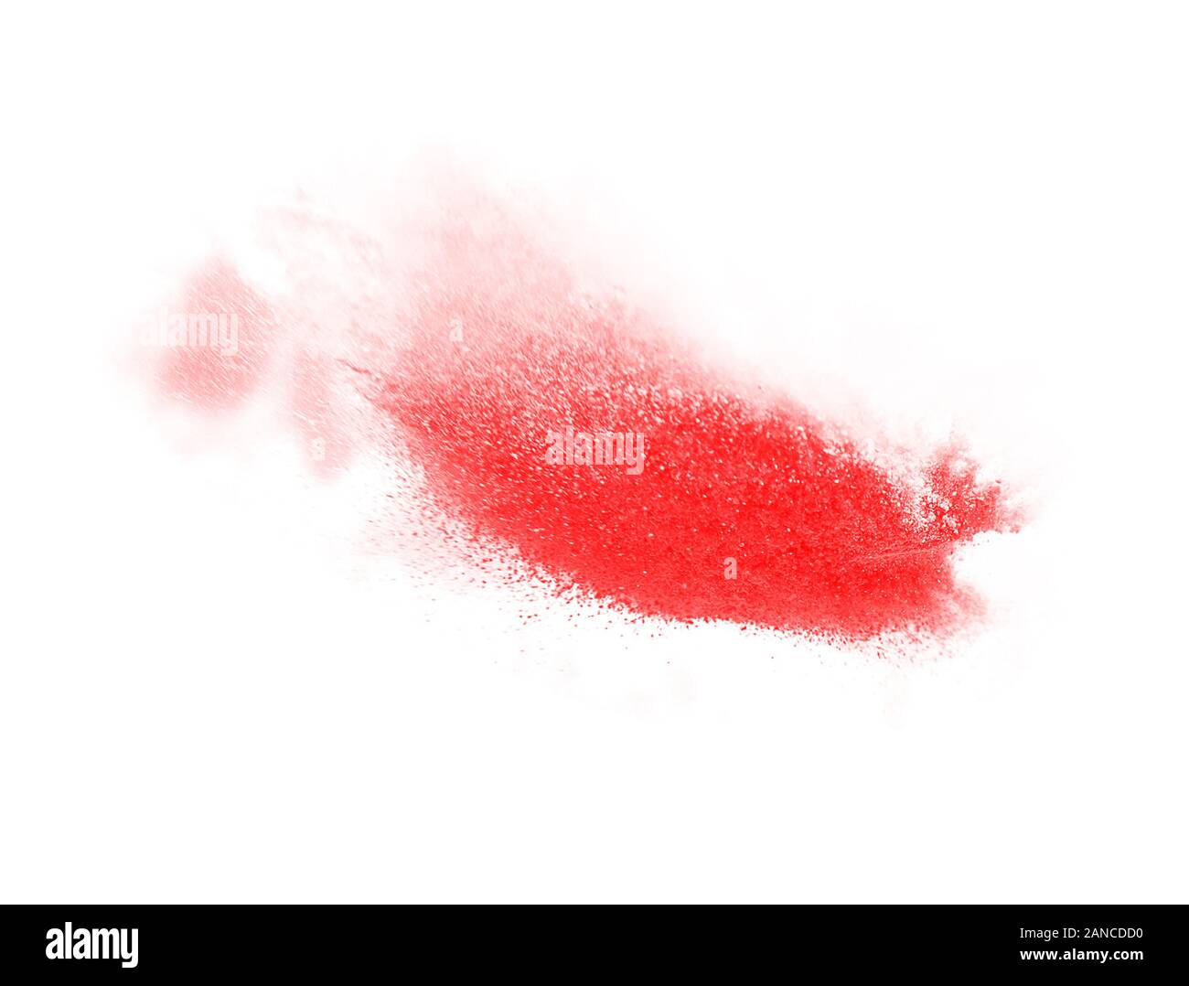 Abstract powder splash. Beautiful red brush illustration Stock Photo ...