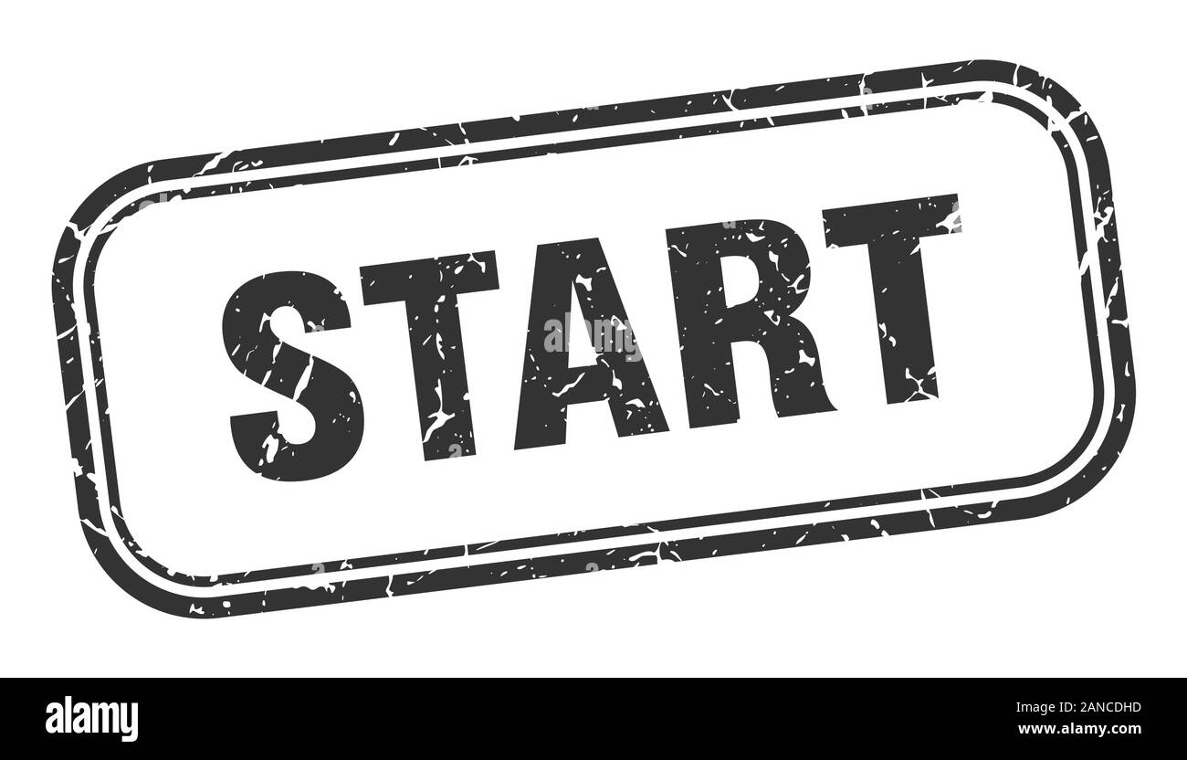 start stamp. start square grunge black sign Stock Vector Image & Art ...