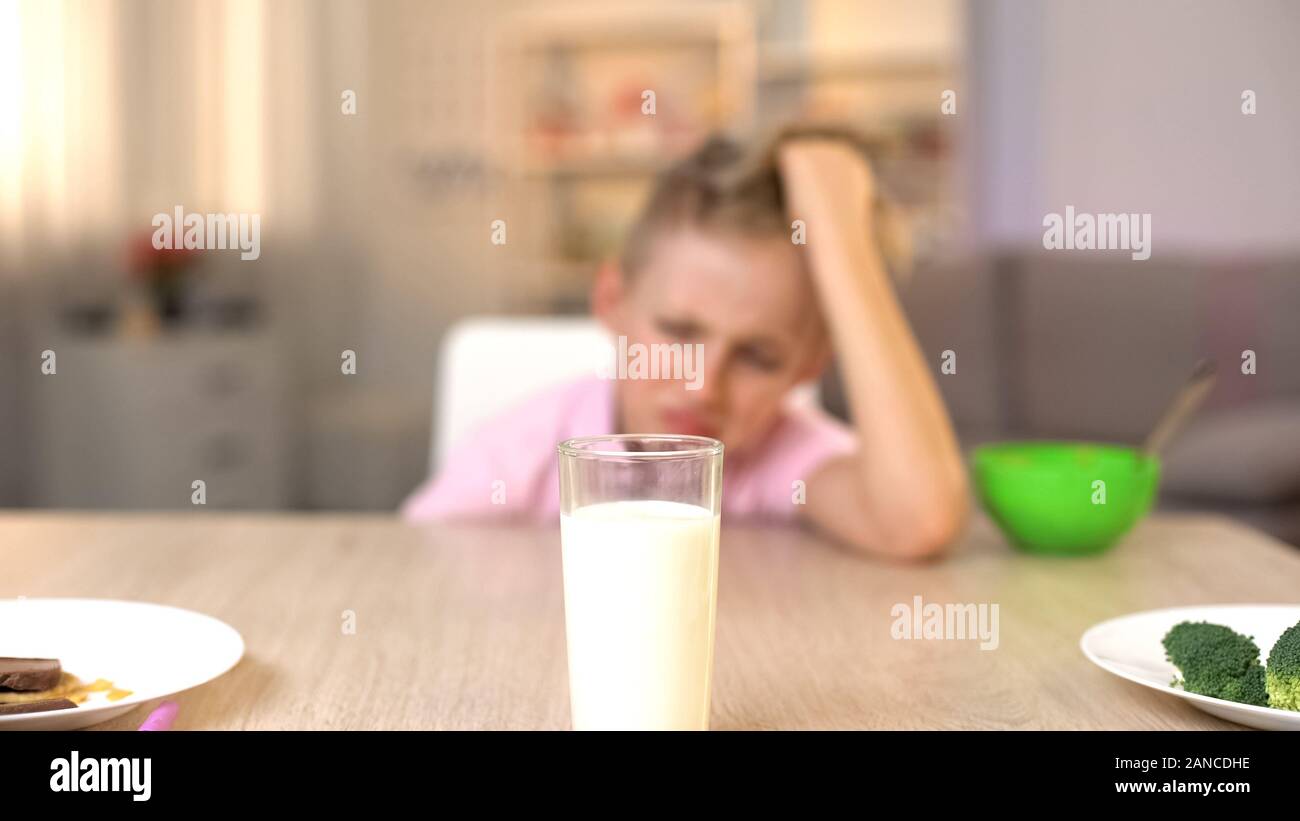 Sad Child Face Milk High Resolution Stock Photography and Images - Alamy