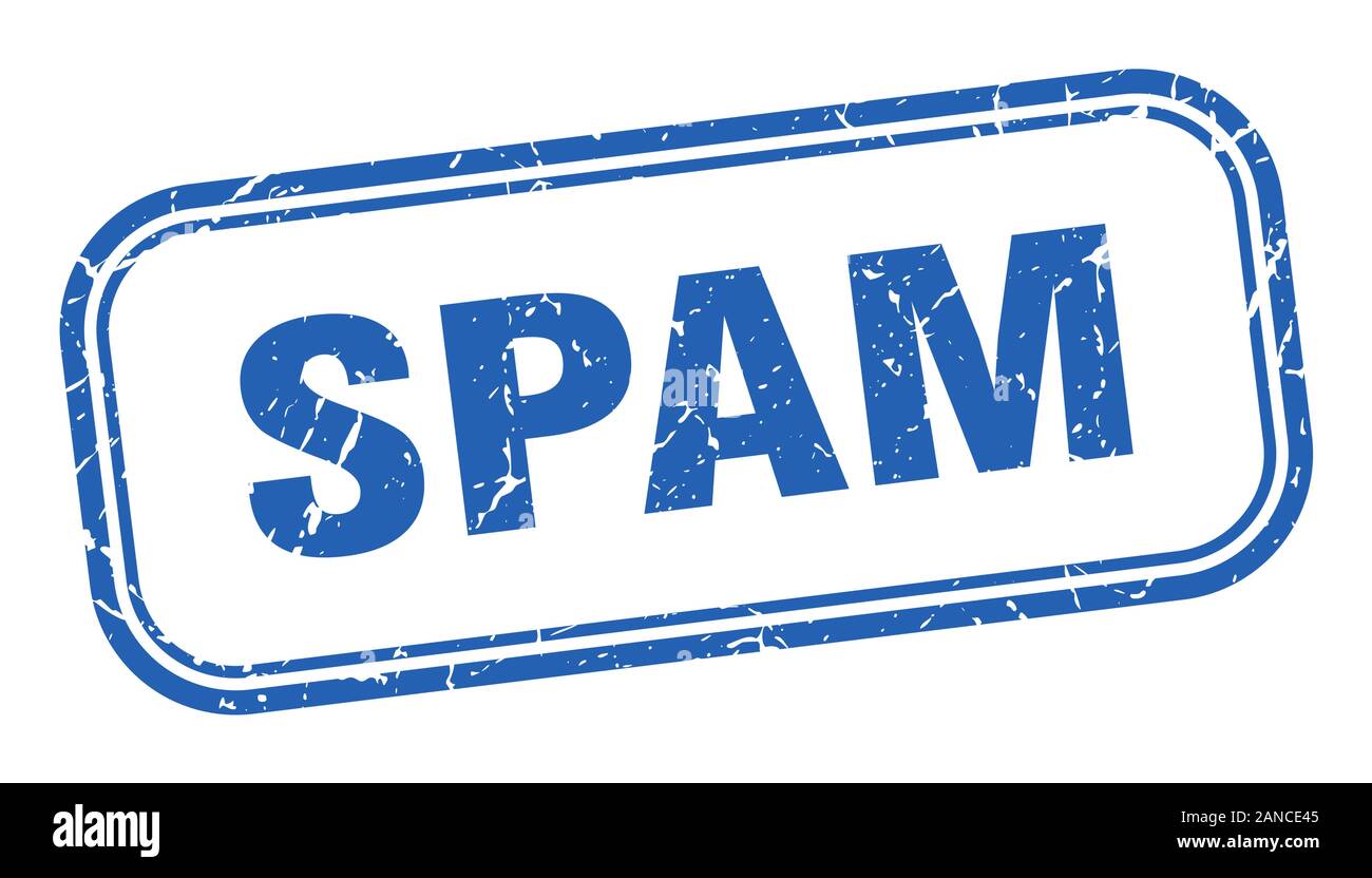 Spam square isolated sign hi-res stock photography and images - Alamy