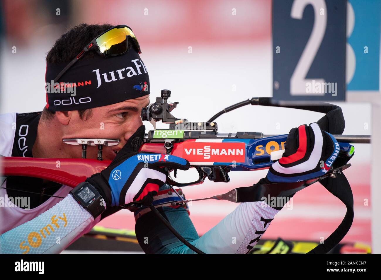 Ruhpolding, Germany. 16th Jan, 2020. Biathlon: World Cup, sprint 10 km ...