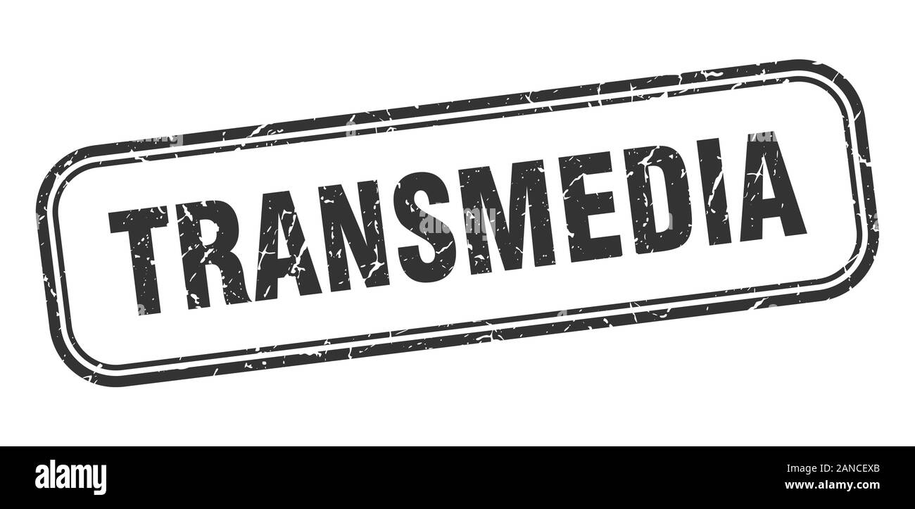 transmedia stamp. transmedia square grunge black sign Stock Vector ...