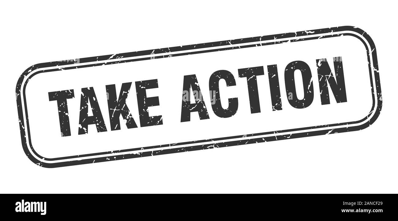 Take action square stamp hi-res stock photography and images - Alamy