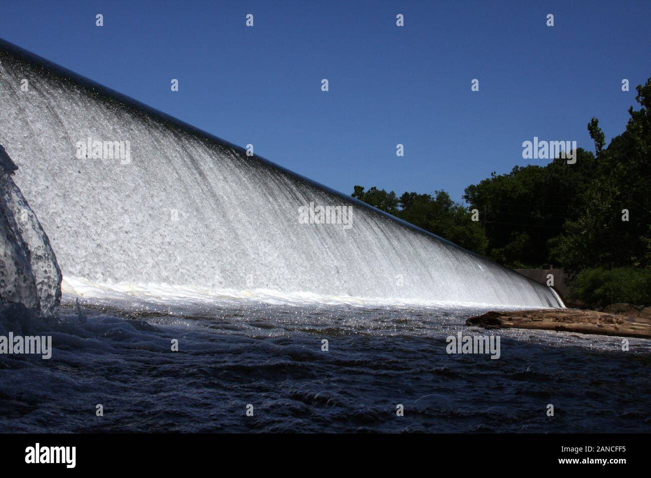 River water rushing down a dam in Pennsylvania, USA Stock Photo - Alamy