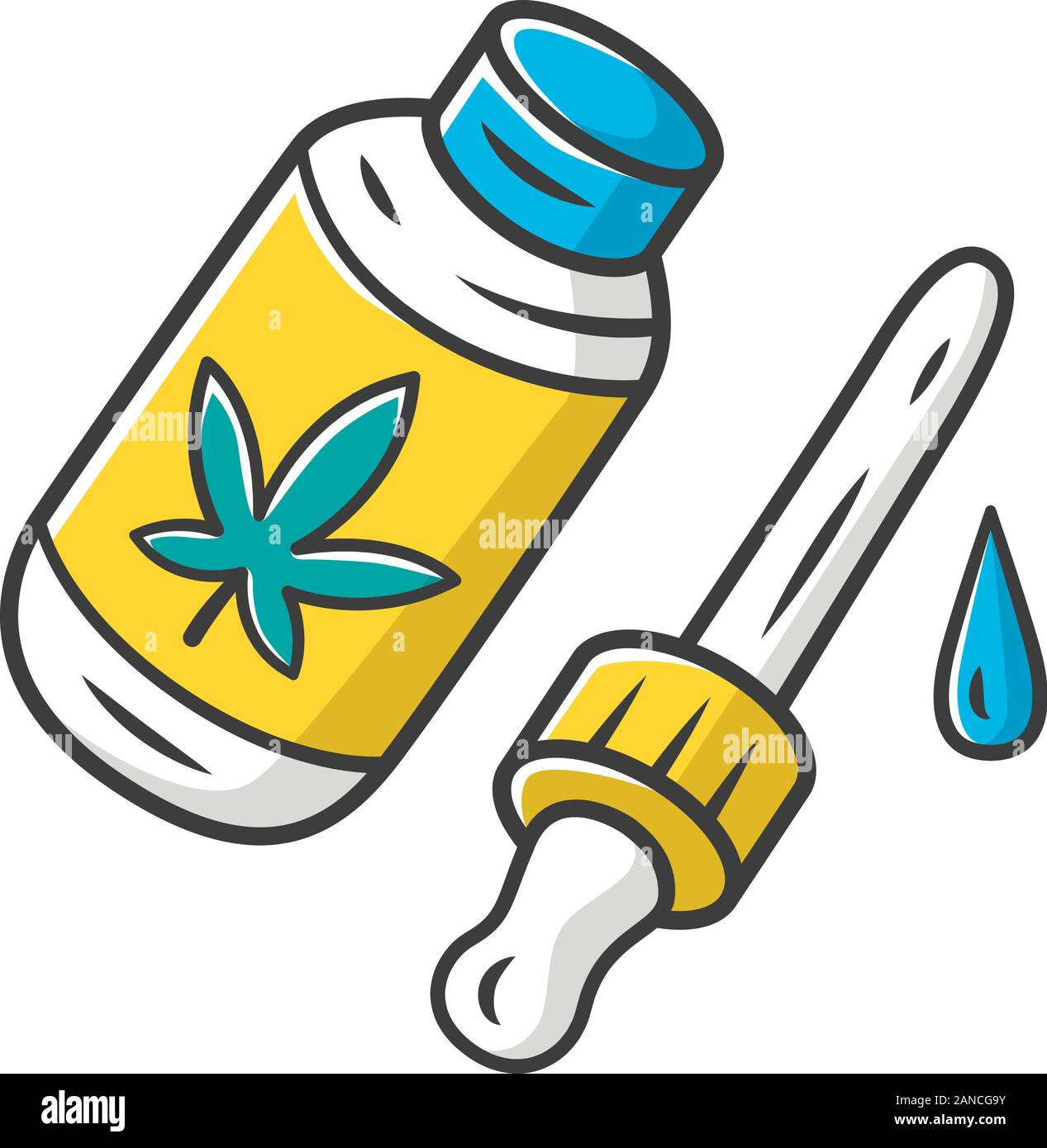 Marijuana leaf icon cartoon style hi-res stock photography and images ...