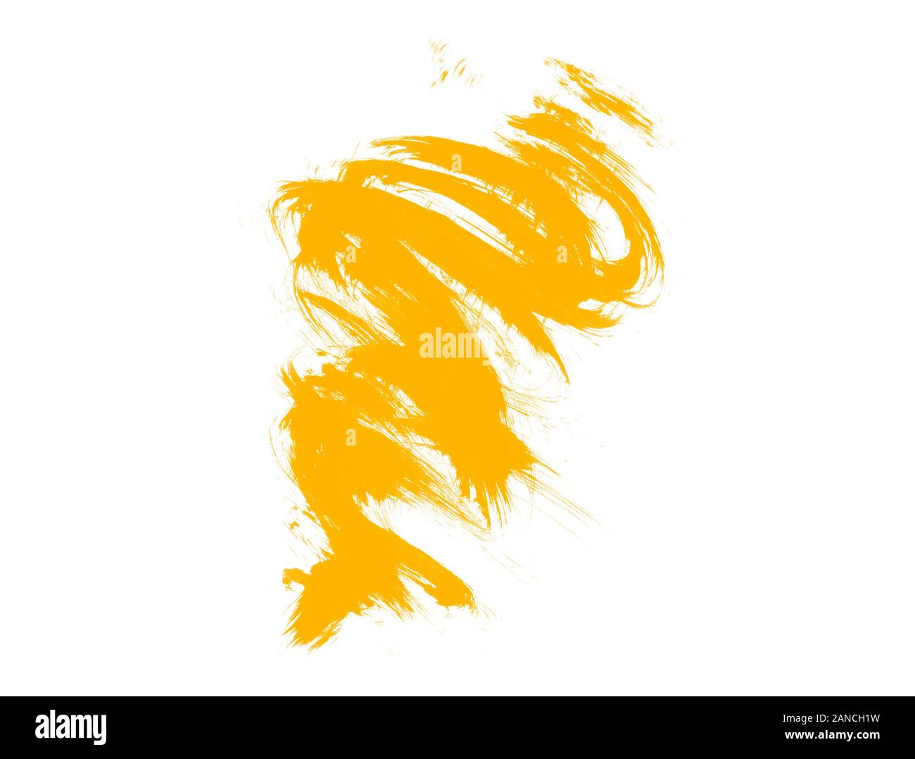 Yellow watercolor line texture. Yellow watercolor isolated brush Stock ...
