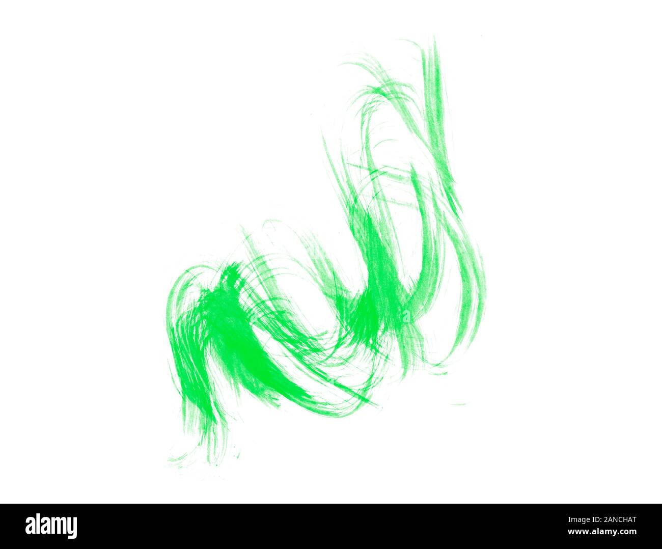 Green paint lines isolated on white background Stock Photo - Alamy