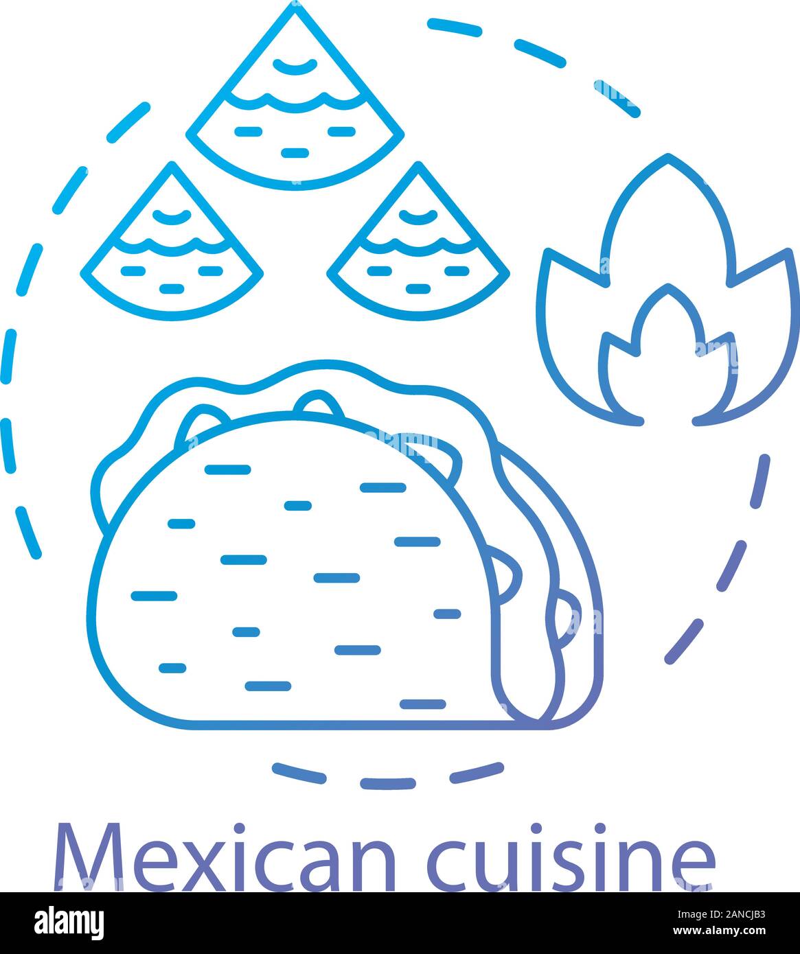 Mexican cuisine concept icon. Chili fast food. Hispanic streetfood ...