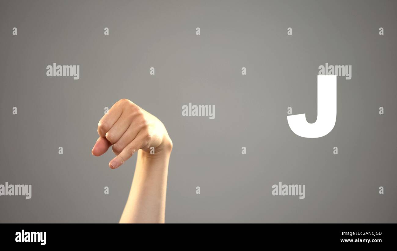 The deaf dumb sign language alphabet hi-res stock photography and ...