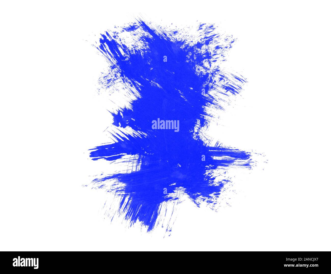 Beautiful blue watercolor brush for painting. Paint brush illustration ...