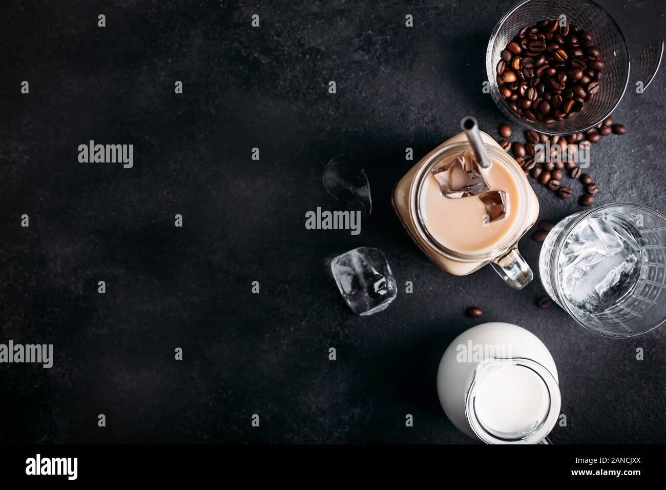 Iced coffee ingredients ice hi-res stock photography and images - Alamy