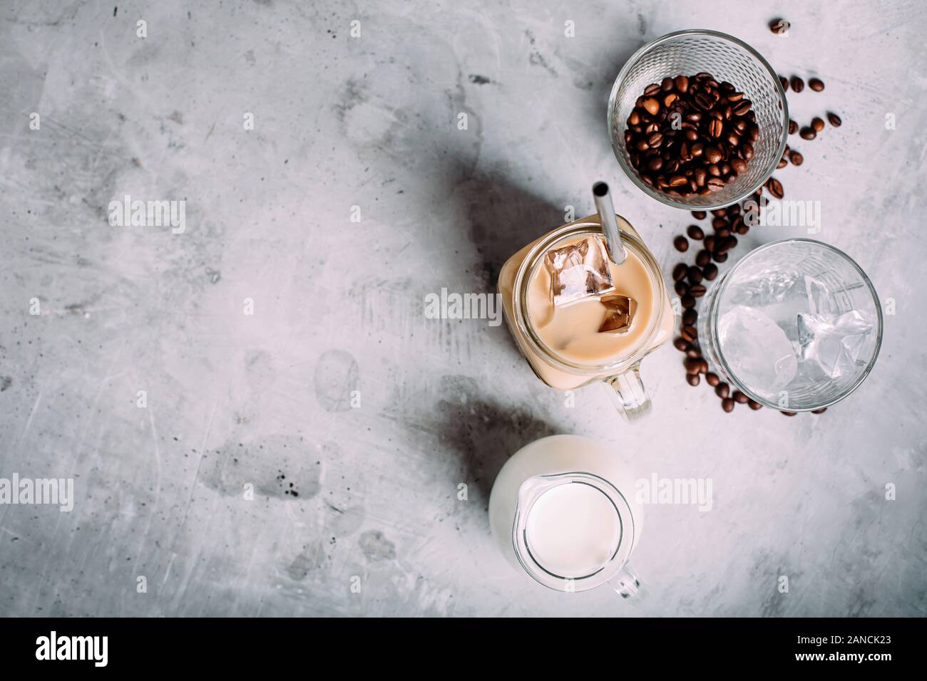 Iced coffee ingredients ice hi-res stock photography and images - Alamy
