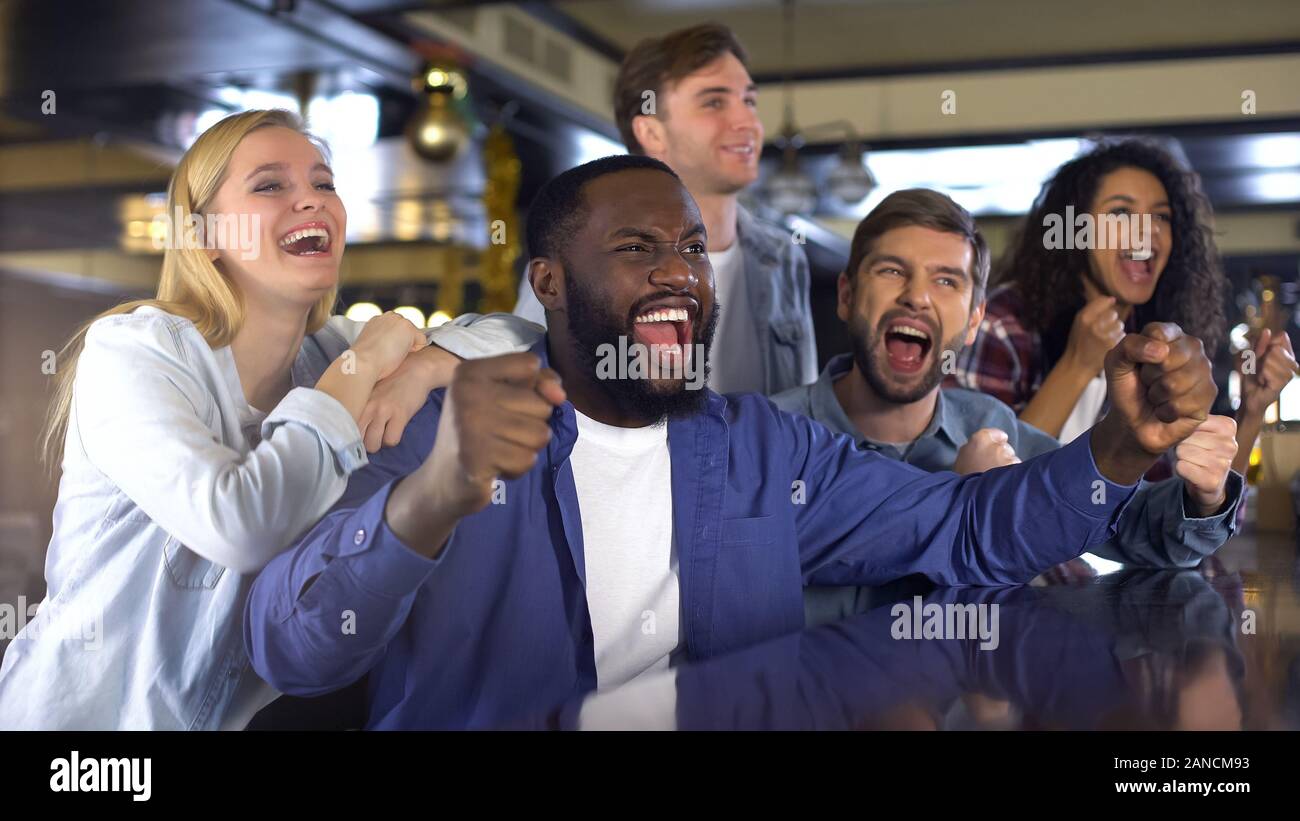 Supporting victory hi-res stock photography and images - Alamy