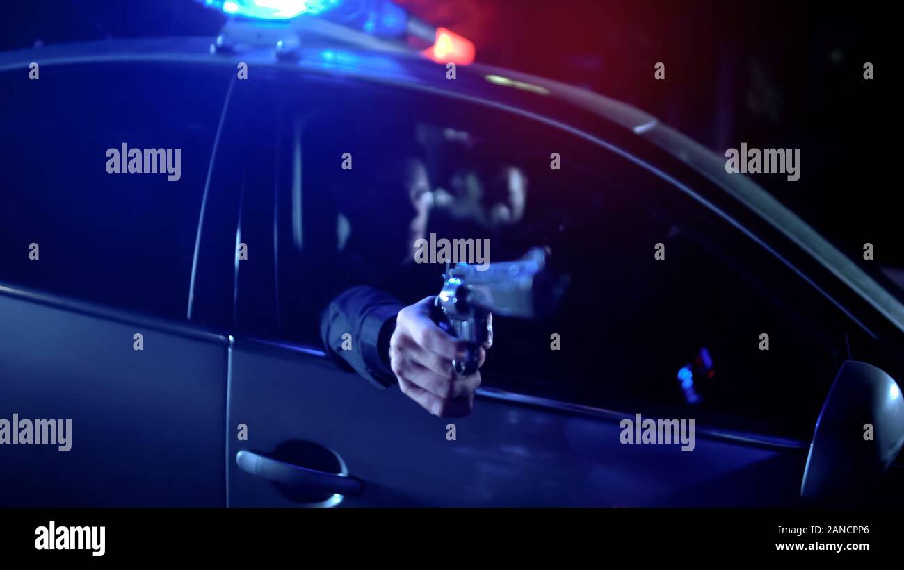 Policeman man handcuffs night hi-res stock photography and images - Alamy