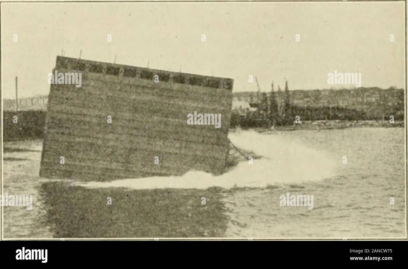 Engineering and Contracting . Fig. 2—Caisson on Launching Ways. cut off ...