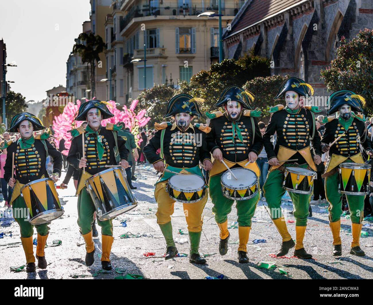 Drummers in the Golden Fruit Parade, Lemon Festival, Fête du Citron ...