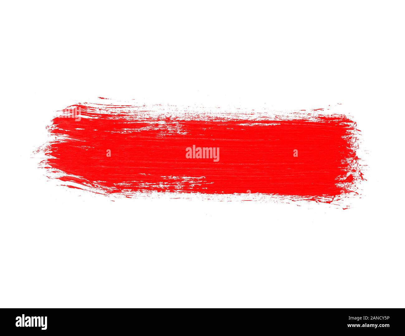 Red paint brush illustration. Red isolated brushes Stock Photo - Alamy