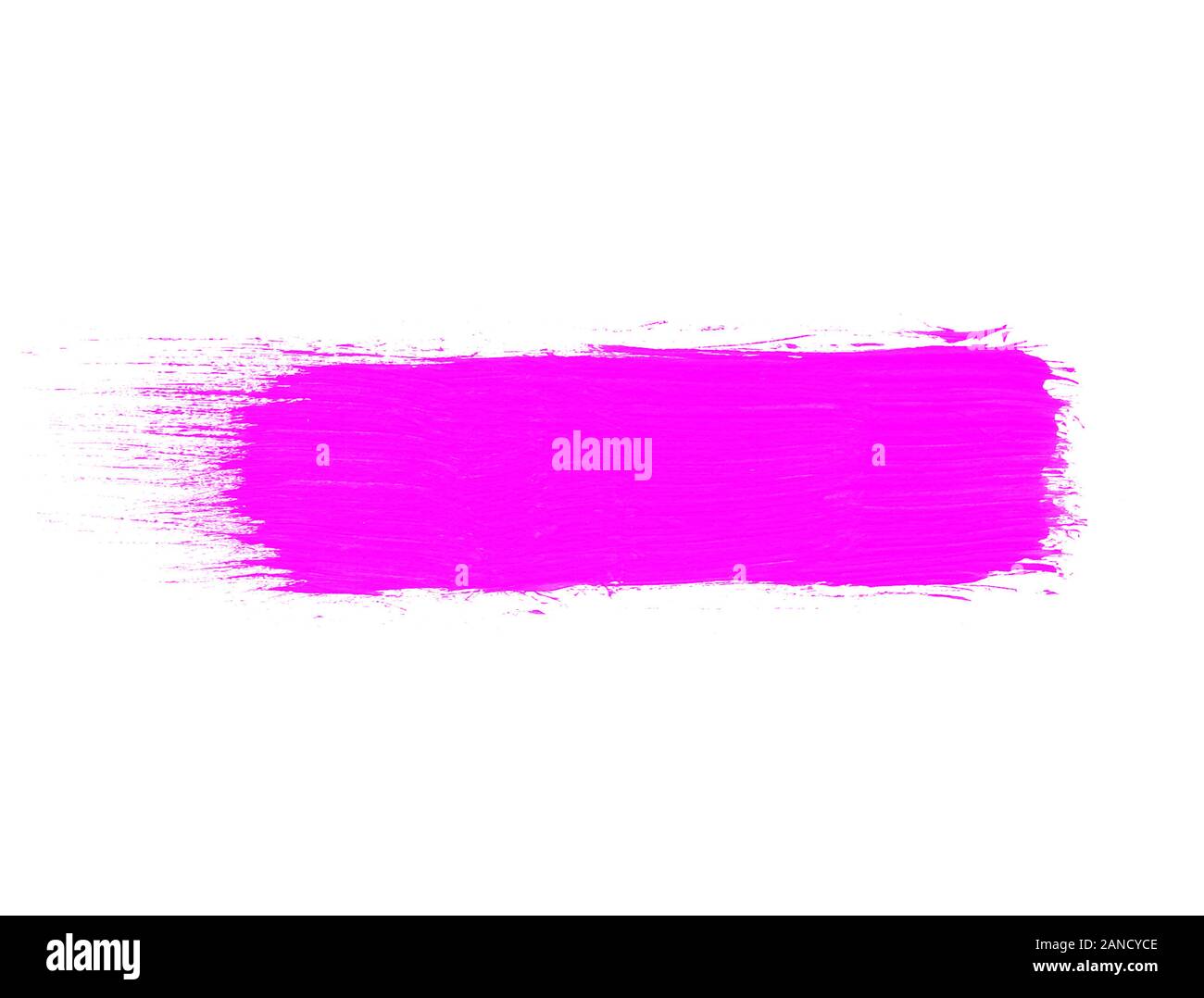 Beautiful purple smear brush isolated on white Stock Photo - Alamy