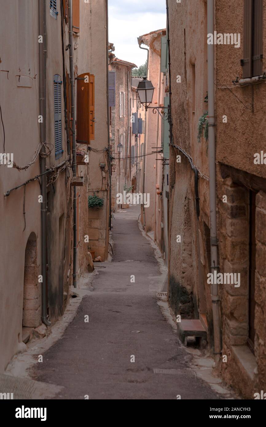 little village street in provence city in France 1 Stock Photo - Alamy