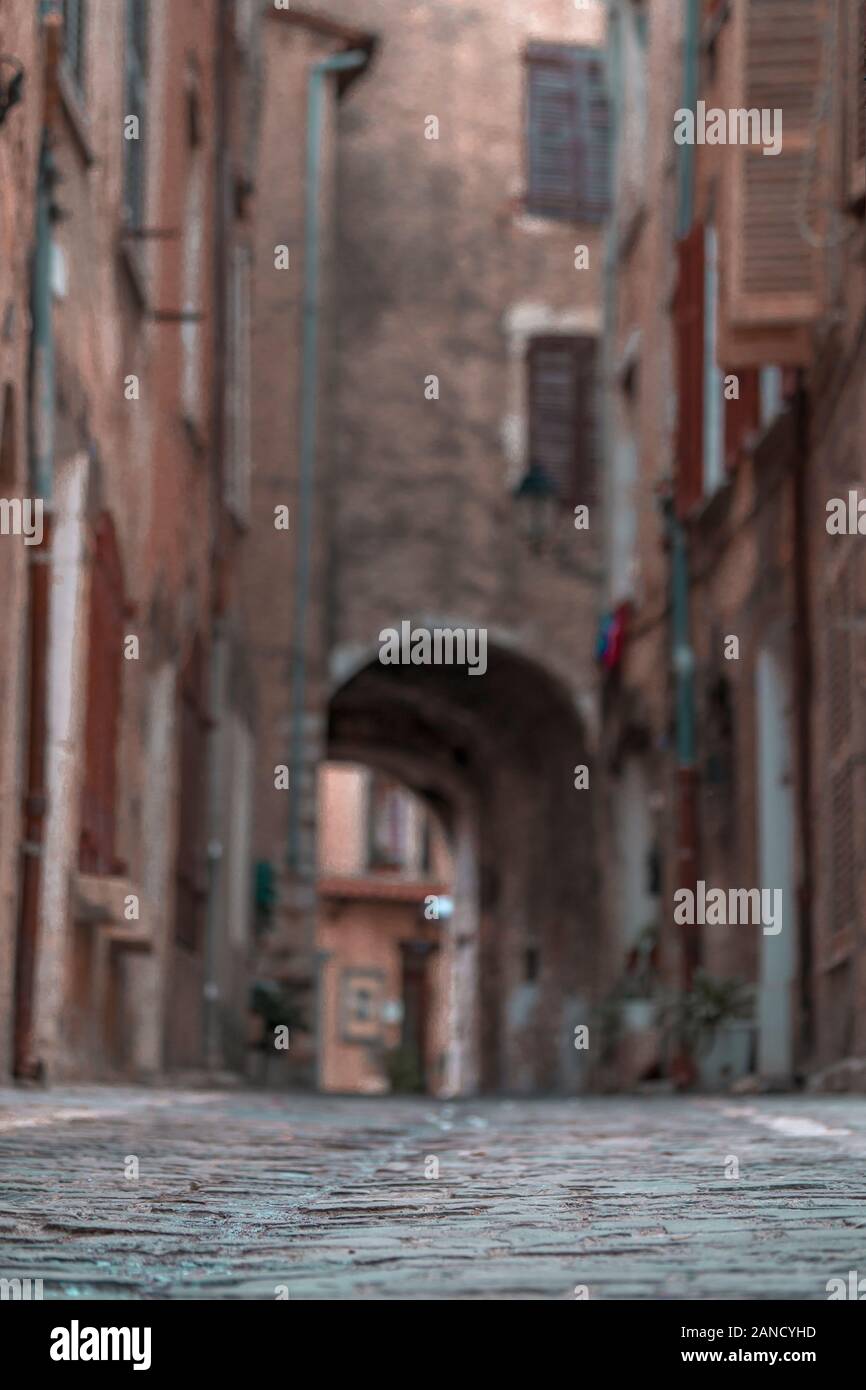 little village street in provence city in France 1 Stock Photo - Alamy