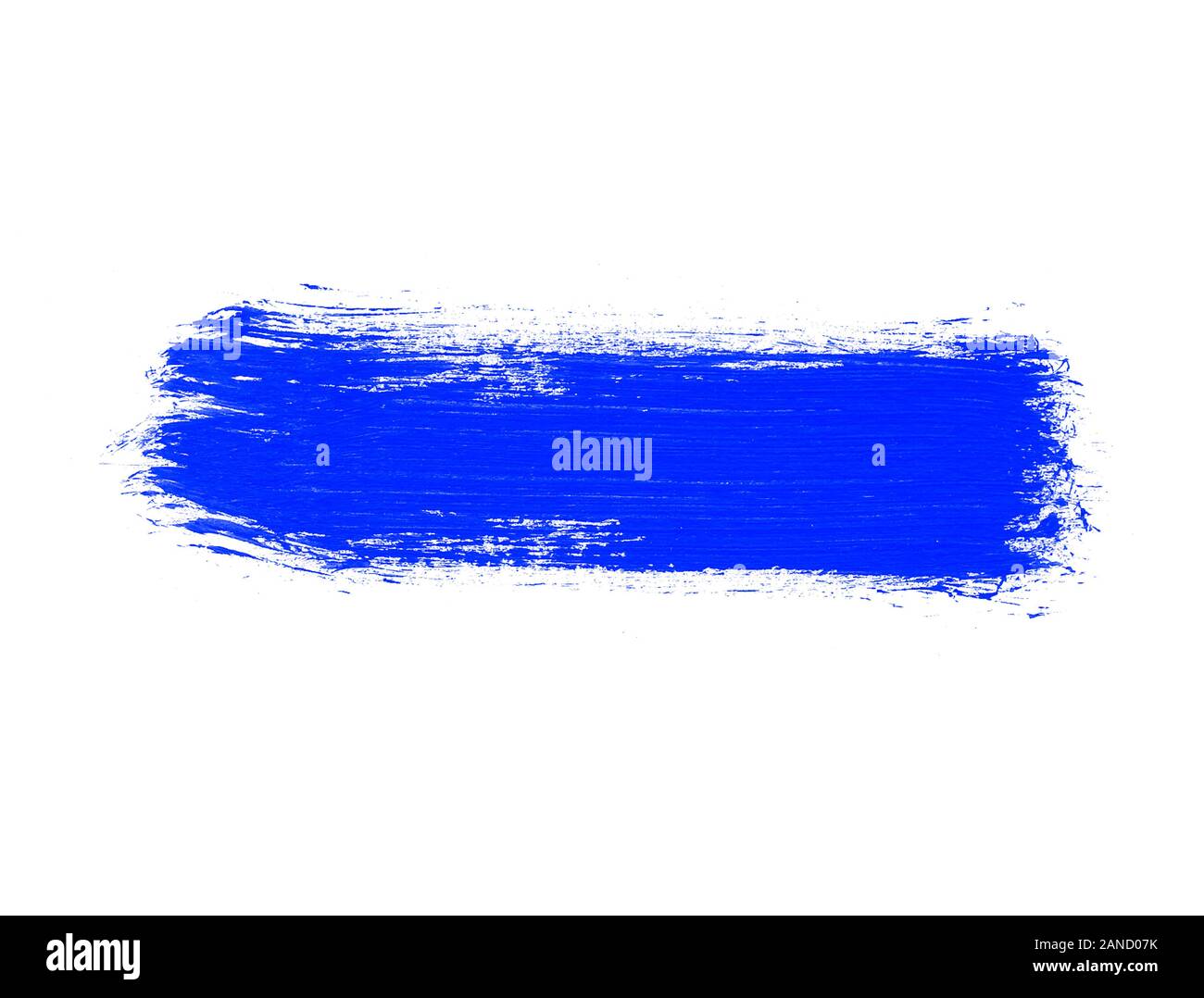 Beautiful blue watercolor line brush illustration Stock Photo - Alamy