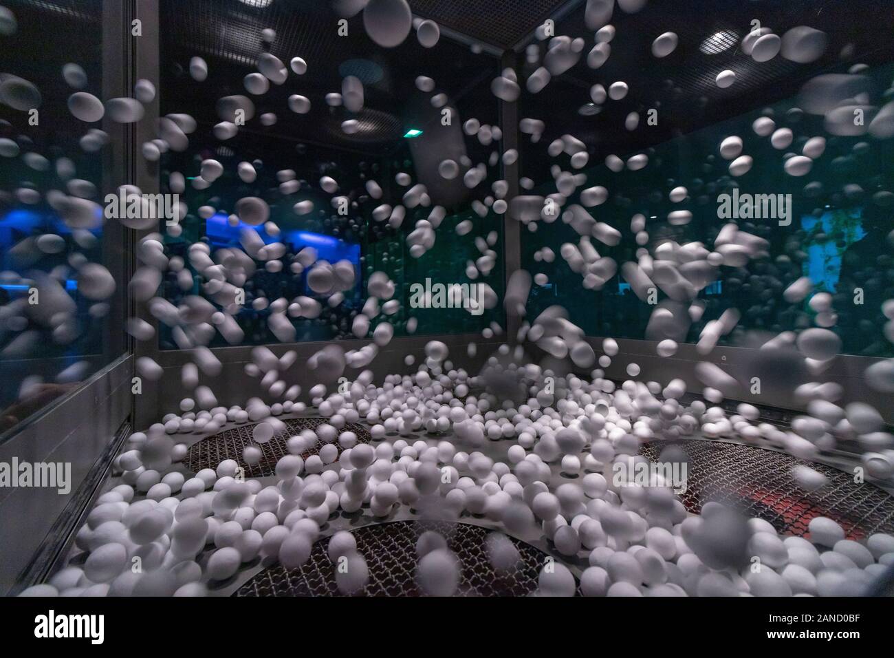 Geometry, letters, balls and colors in the museum Stock Photo - Alamy