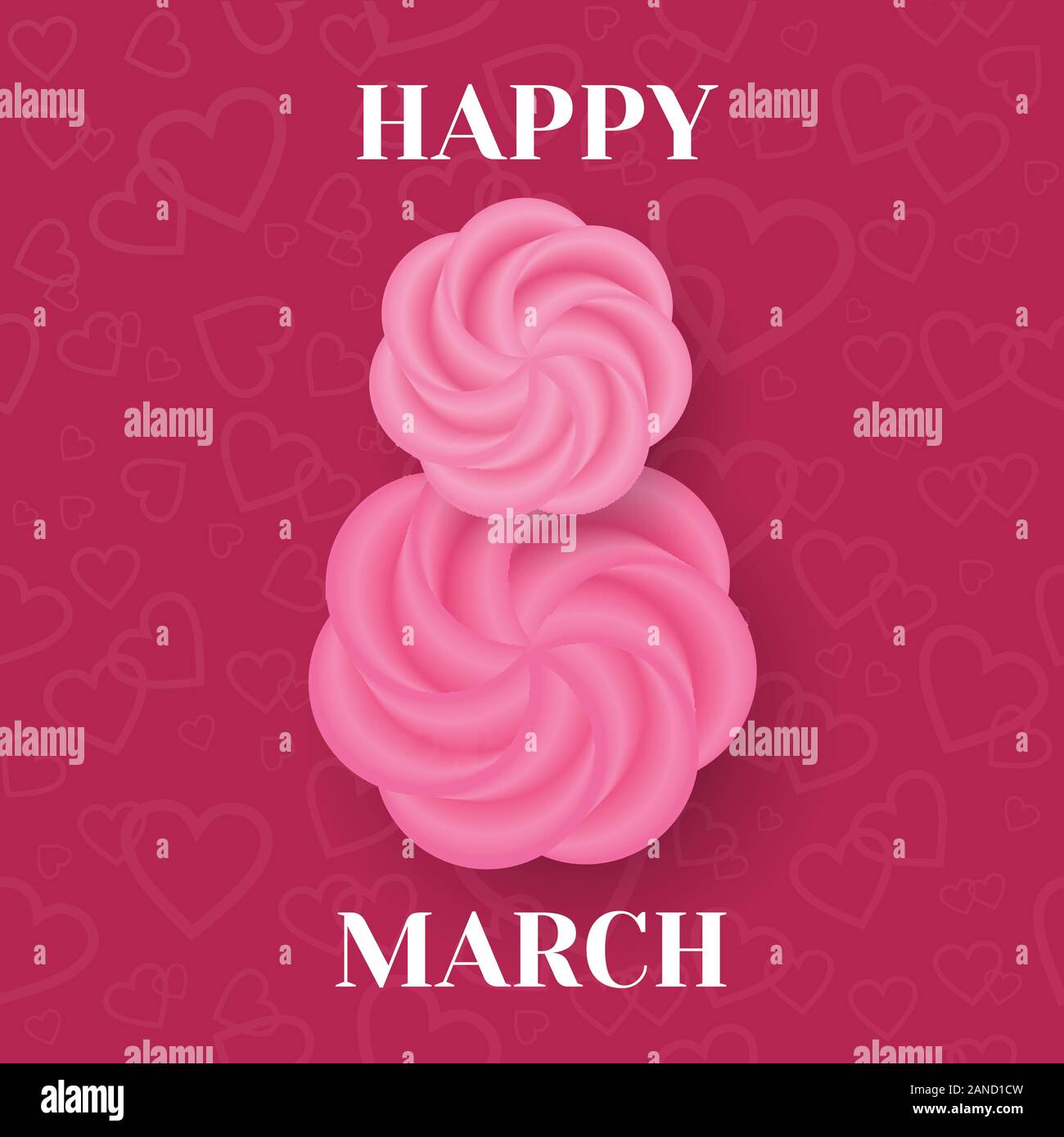 March card Stock Vector Images - Alamy