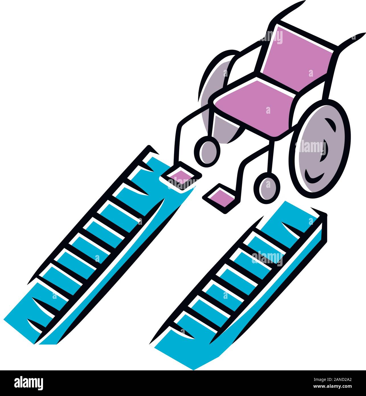 Wheelchair slope pictogram hi-res stock photography and images - Alamy