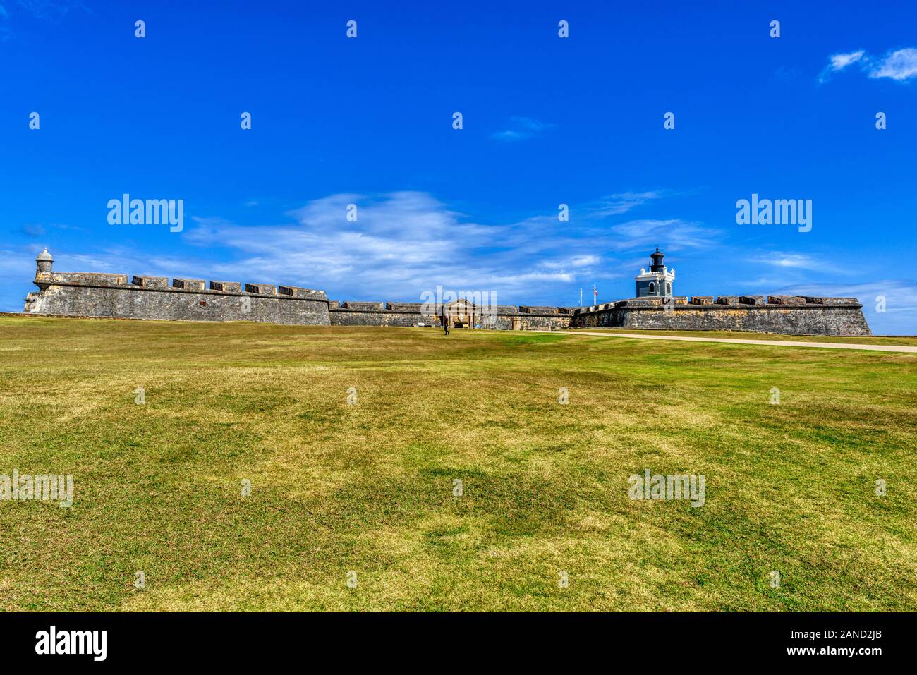 Castillo San Felipe del Morro, San Juan, Puerto Rico. Old historical ...